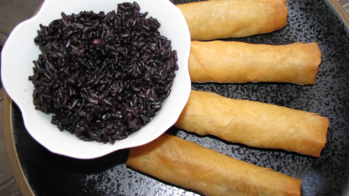 Riz noir ou riso Venere ou riz interdit pour des recettes qui changent