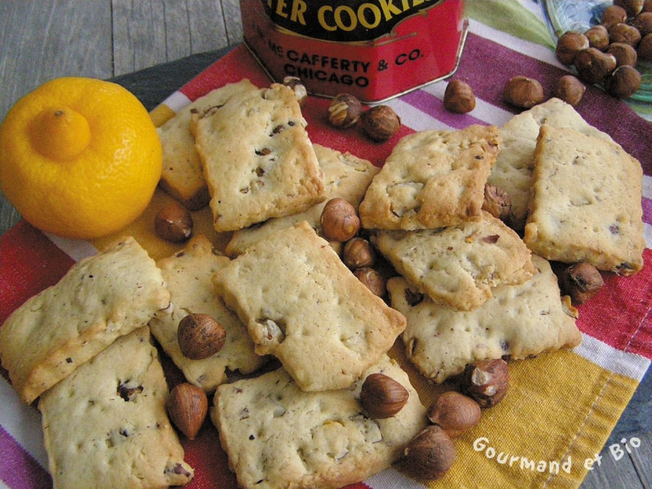 Biscuits sablés noisette citron - Recette par gourmand et bio