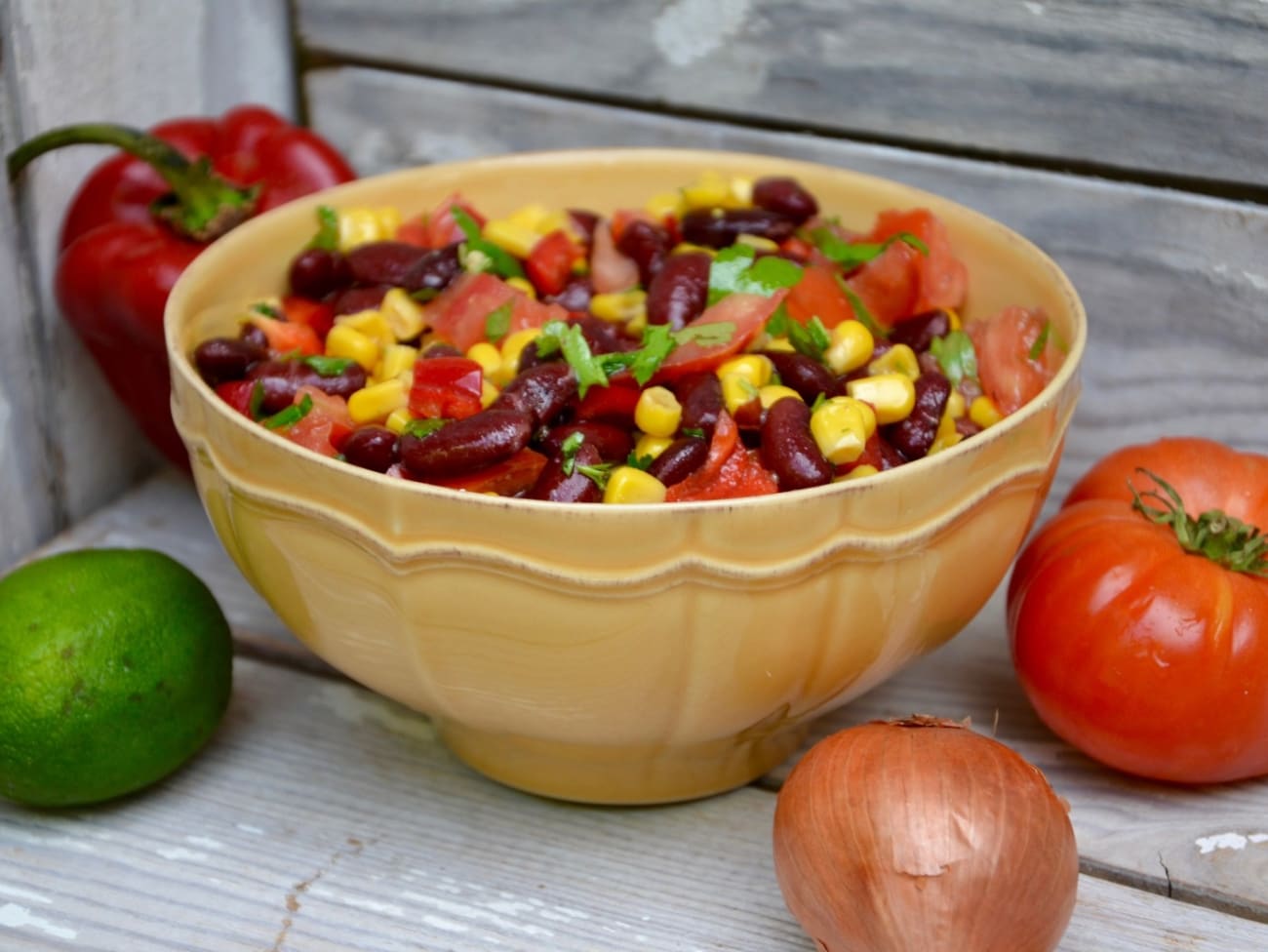 Salade mexicaine - Recette par La p'tite cuisine de Pauline