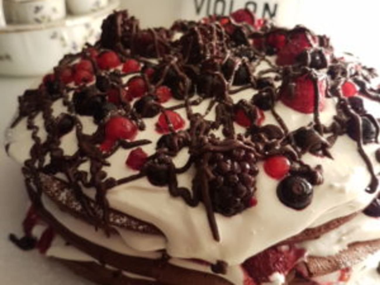 Gâteau de Fêtes chocolat fruits rouges d'après le Chef Ottolenghi ...