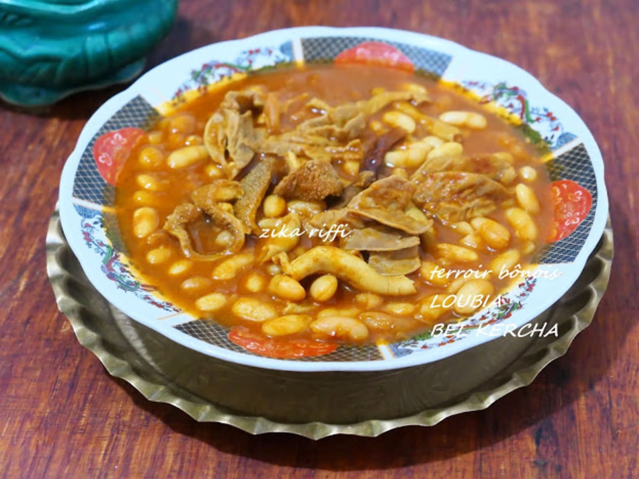 LOUBIA BEL KERCHA-HARICOTS BLANCS AUX TRIPES - Recette par Zika