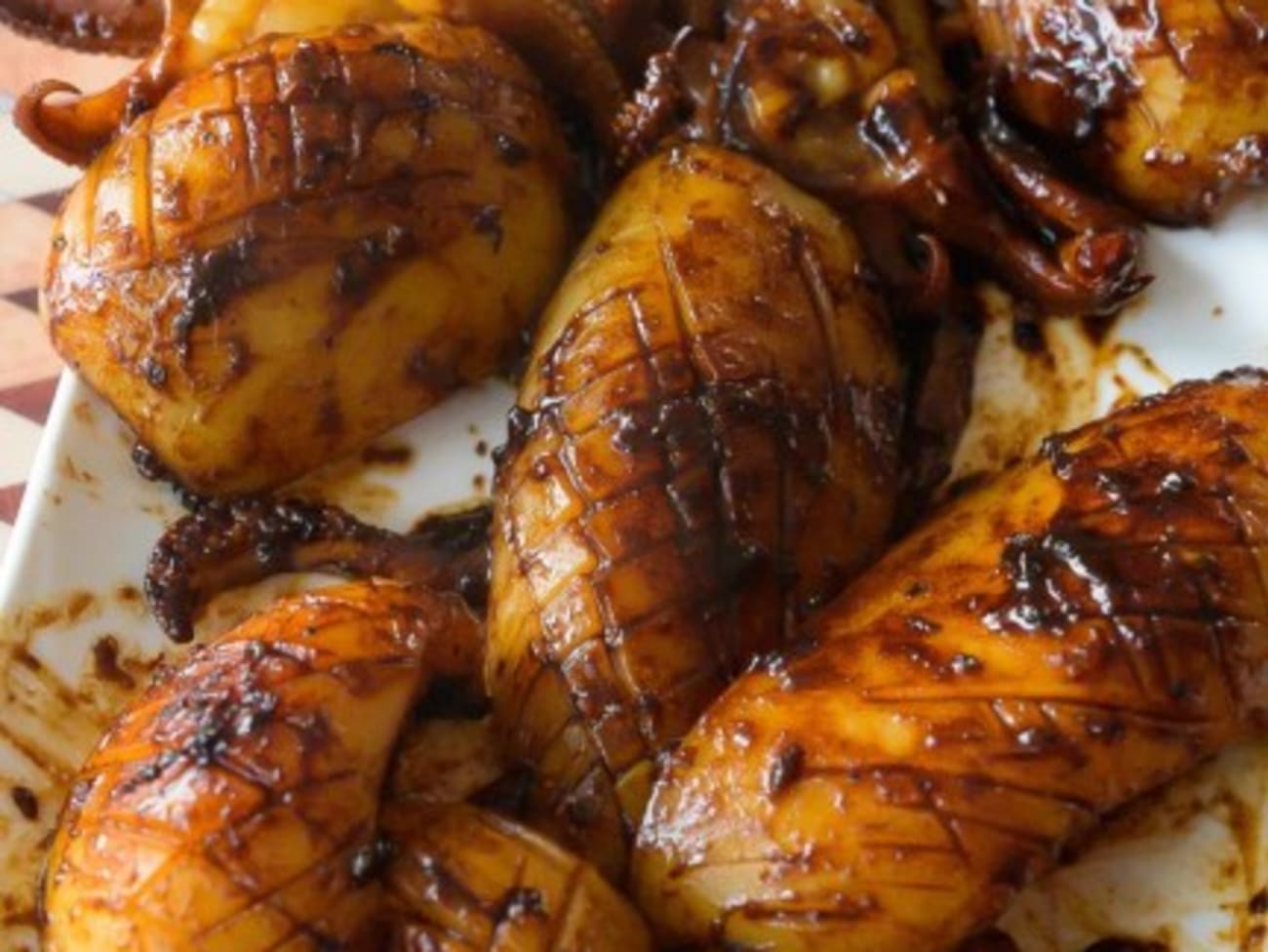 Seiches grillées à la japonaise (Ikayaki) - Recette par Une aiguille ...