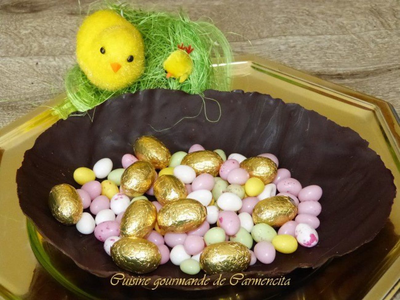 Oeuf de Pâques en chocolat - Recette par Carmen
