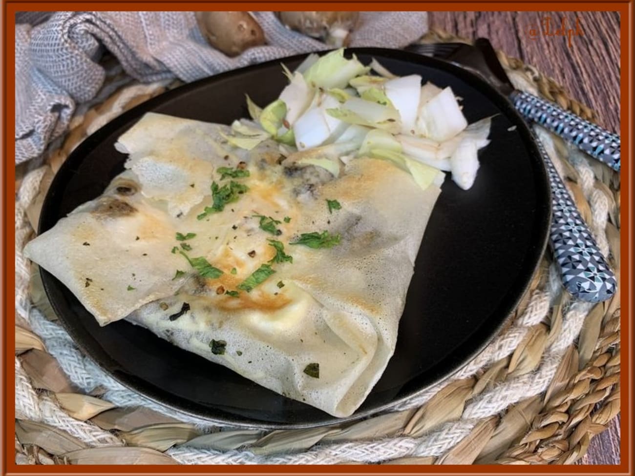 Brick aux champignons de Paris - Recette par Oh la gourmande