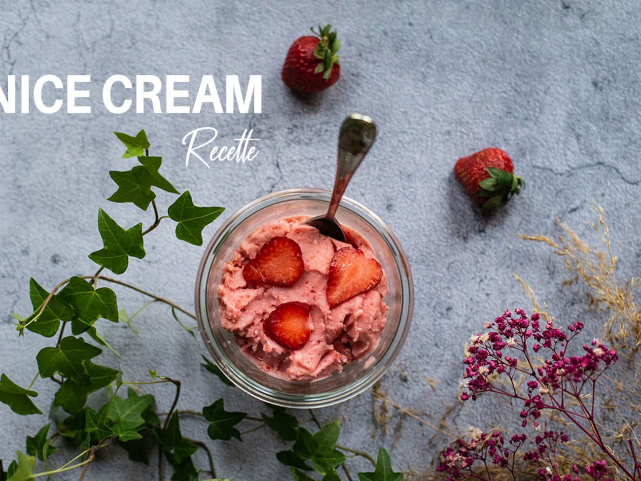 Nice cream à la fraise - Recette par Céline de je-papote.com
