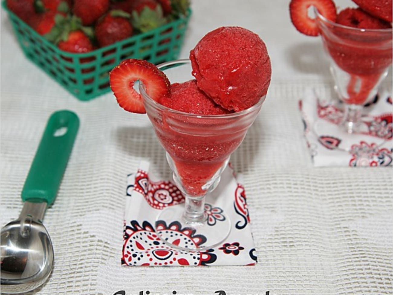 Sorbet aux fraises - Recette par CulinaireAmoula