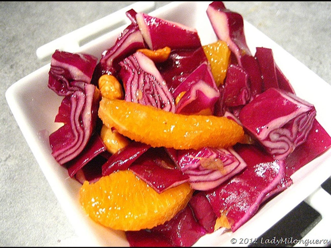 Salade de chou rouge à l’orange - Recette par Happy papilles