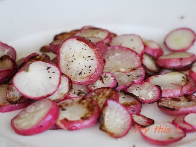 Radis poêlés - Recette par Try this