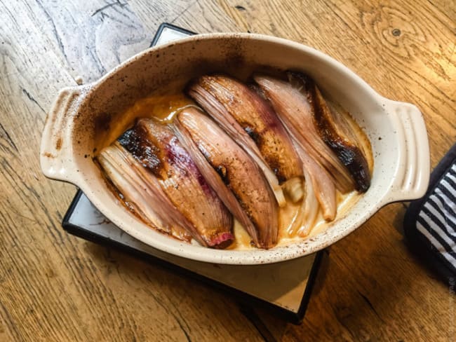 Oignons rouges de Florence rôtis au four - Recette par Lutsubo