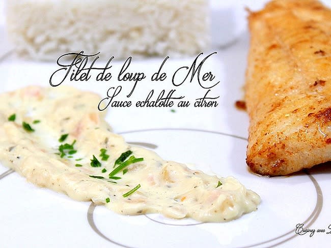 Poisson loup de mer en sauce citron - Recette par cuisinez avec djouza