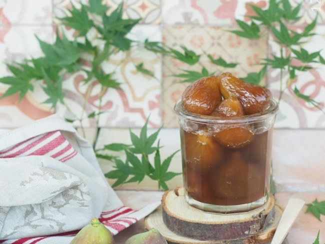 Figue confite au sirop - Recette par Valérie du blog 1,2,3...Dégustez