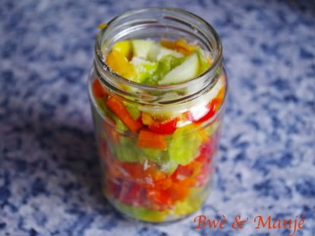Bocal de piment confit antillais - Recette par Gourmandises épicées
