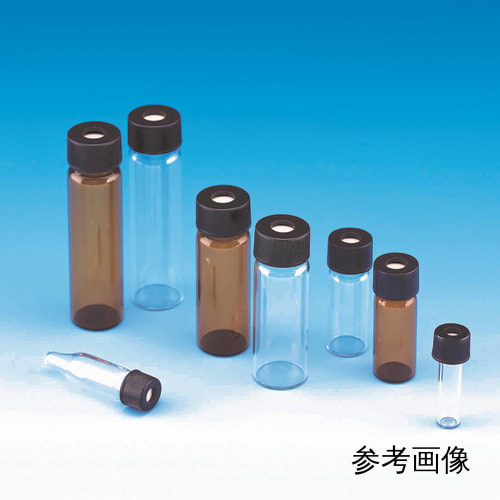 - TGK - 東京硝子器械 TryWinZ / シリンジバイアル 無色 SY-5 12.0mL 穴あき黒キャップ フッ素PTFE/ニトリルパッキン付 100組 255008