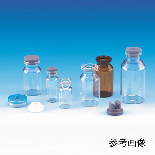 - TGK - 東京硝子器械 TryWinZ / 低アルカリ瓶 NV-20 20mL 茶色 液状用ブチルゴム(大)付 50組 208155