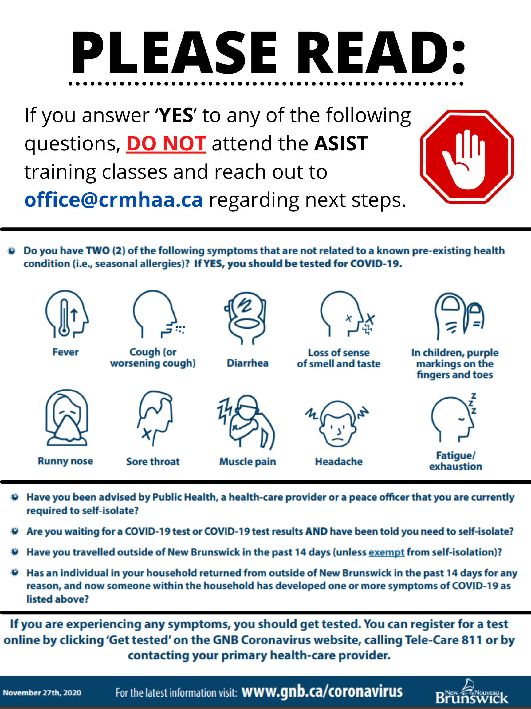 ASIST Training - June 19th & 20th, 2021