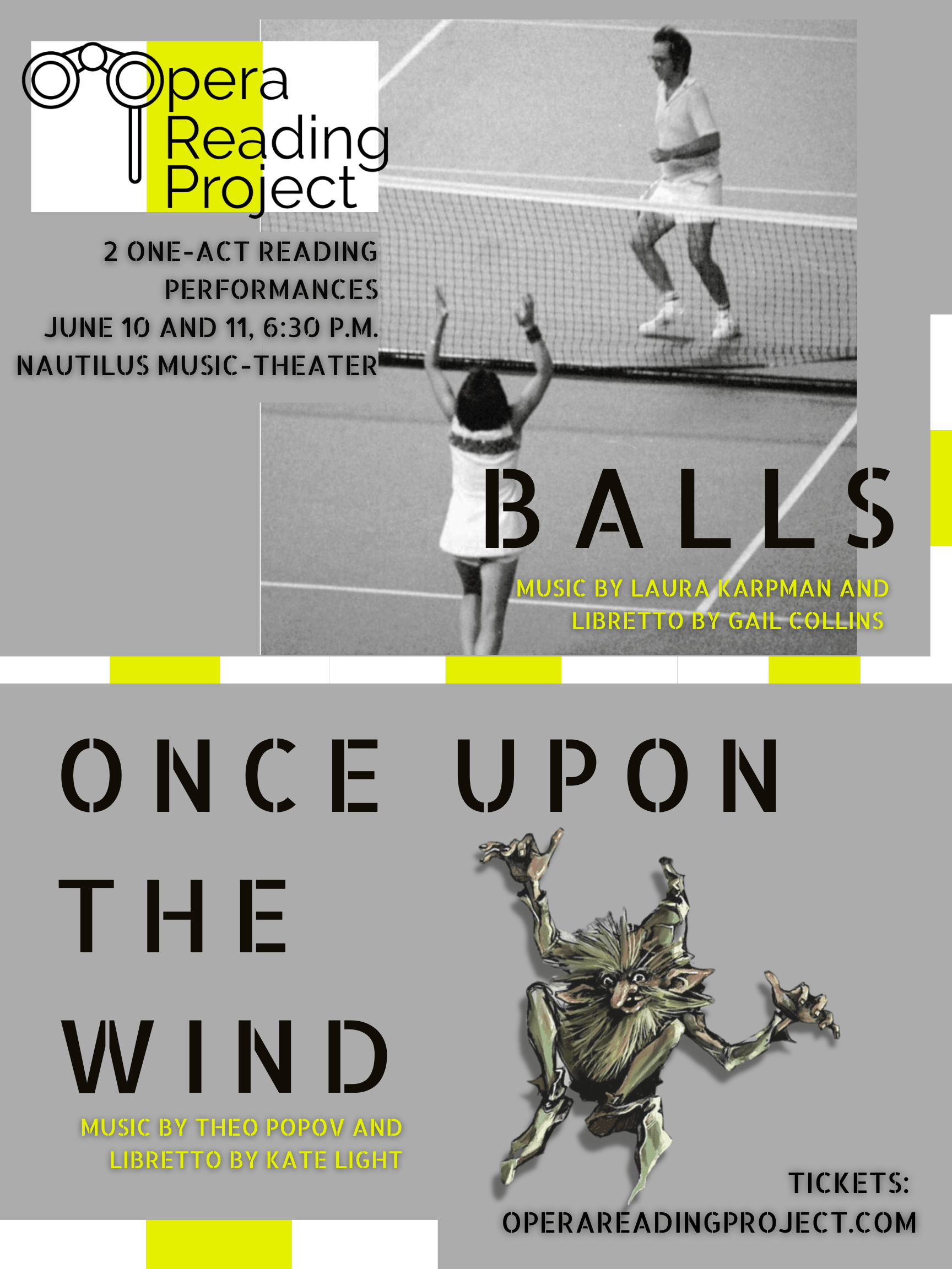 Balls and Once Upon the Wind: 2 One-Act Opera Reading Performances By ...