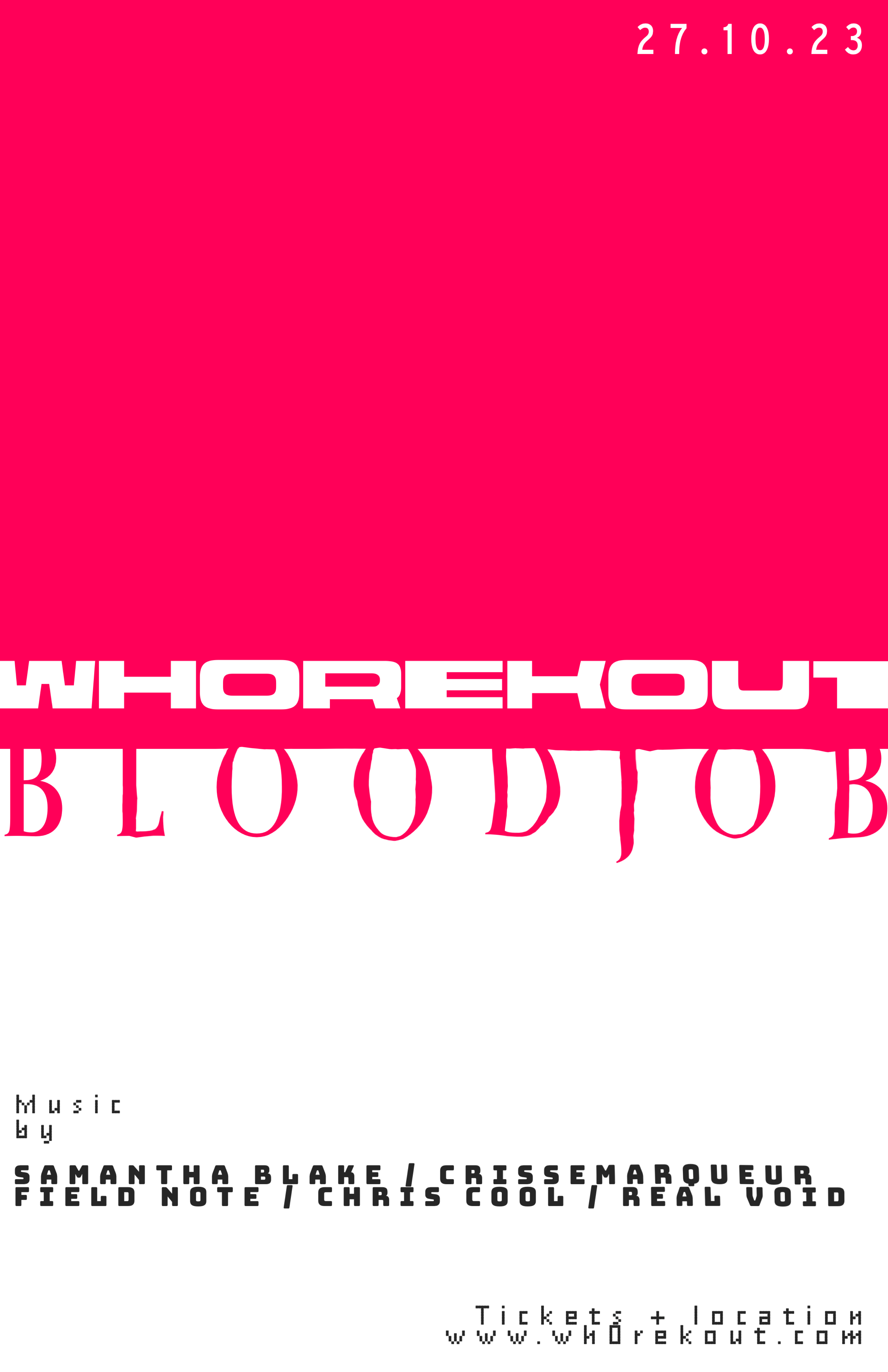 WH0REKOUT: BLOODJOB w. /samantha blake /crissemarqueur /fieldn0te ...
