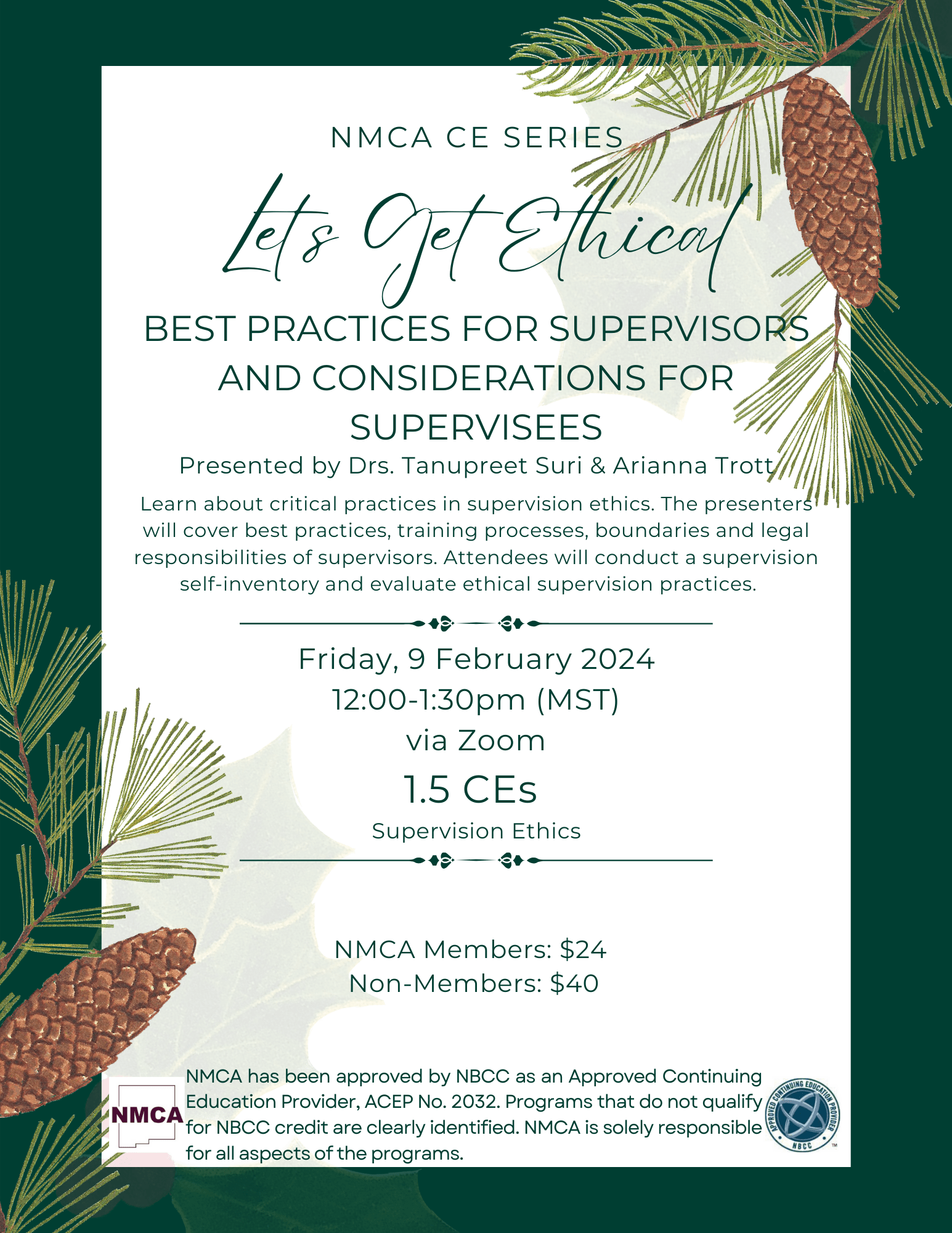 NMCA Virtual CE Event: Let’s get Ethical: Best Practices for ...