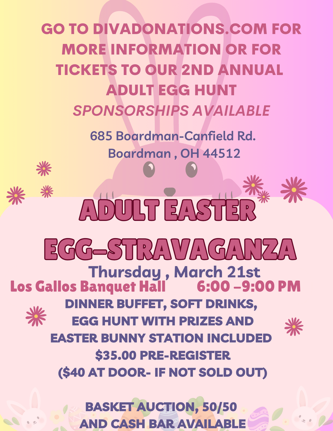 Adult Easter Egg Stravaganza