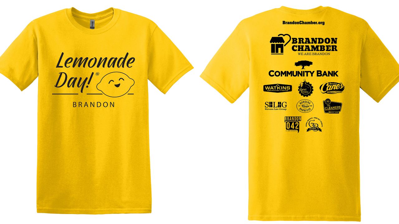 Lemonade Day® Brandon MS 2024 T-Shirts - Pre-Order