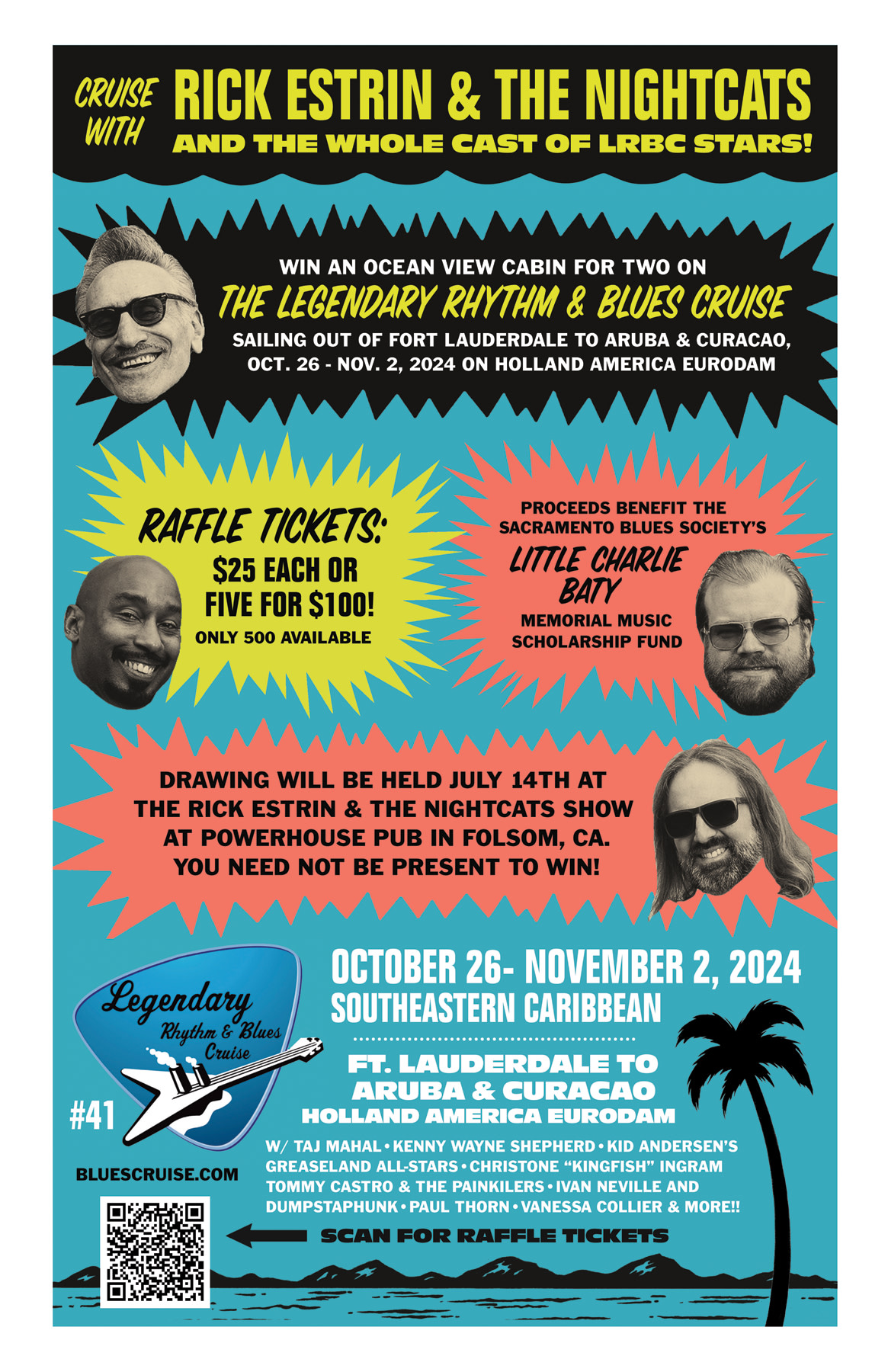 LRBC #41 RAFFLE w/Rick Estrin and the Nightcats! To benefit Sacramento ...
