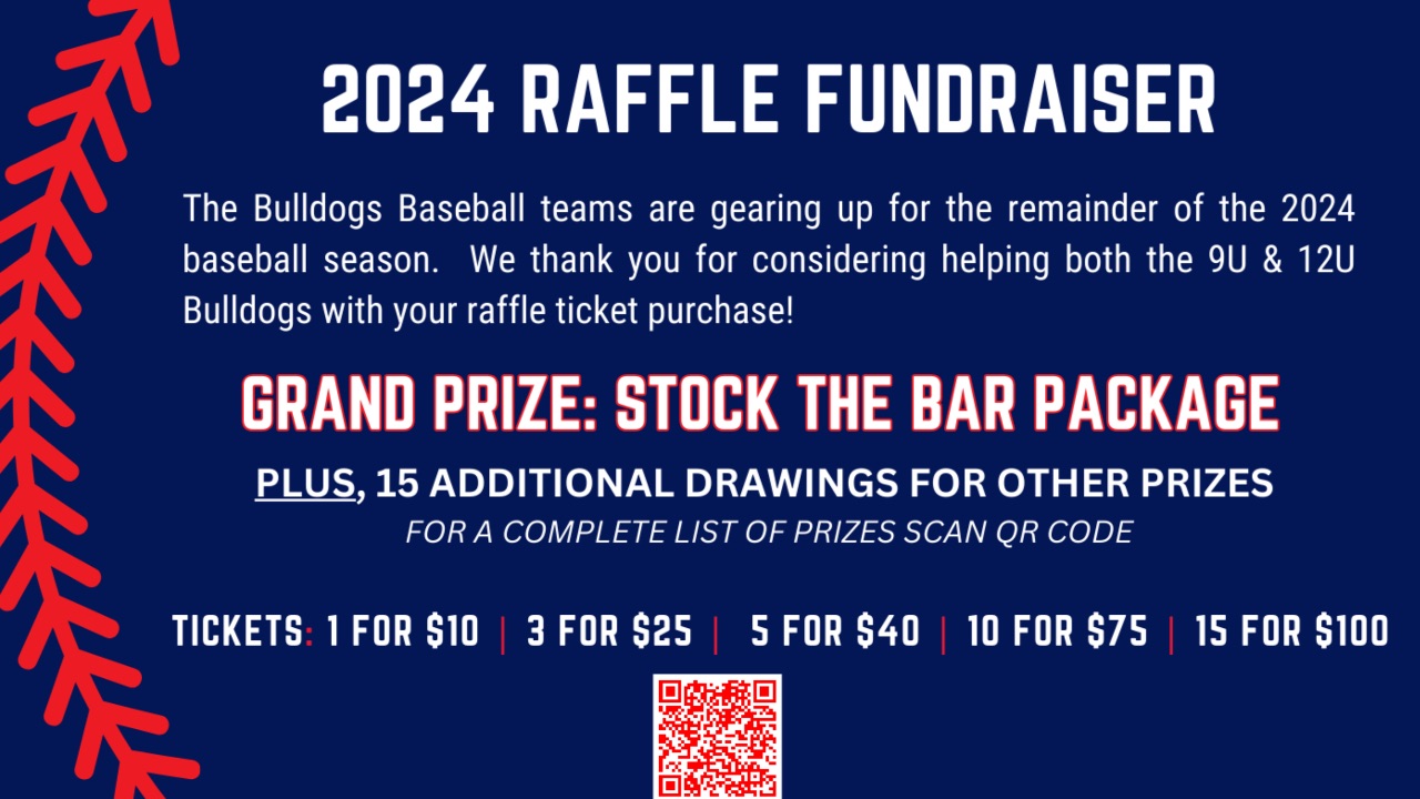 2024 Bulldogs Baseball Raffle