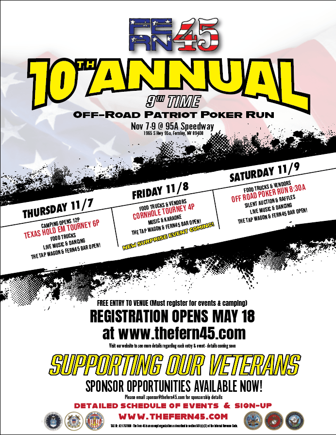 10th Annual - The Fern 45 Patriot Poker Run