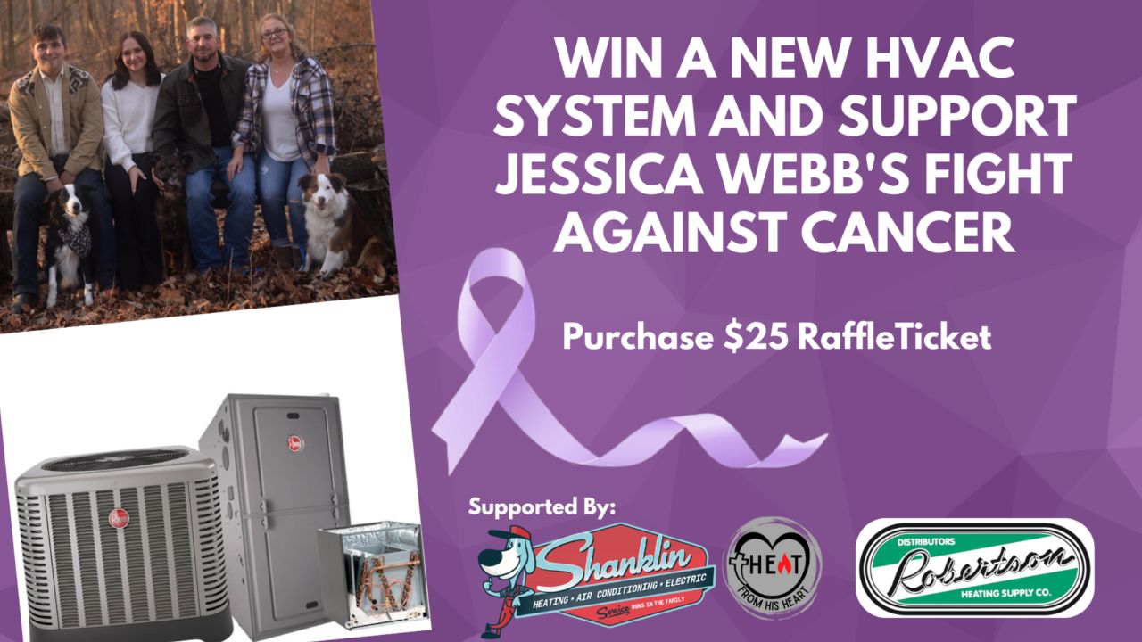 Raffle: Win a New HVAC System and Support Jessica Webb's Fight Against ...