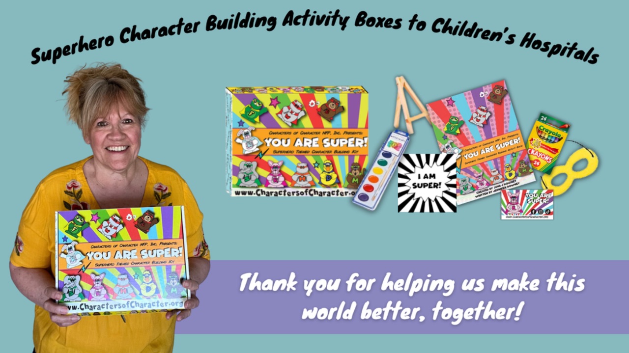 2024 Superhero Character Building Activity Boxes for Children's Hospitals