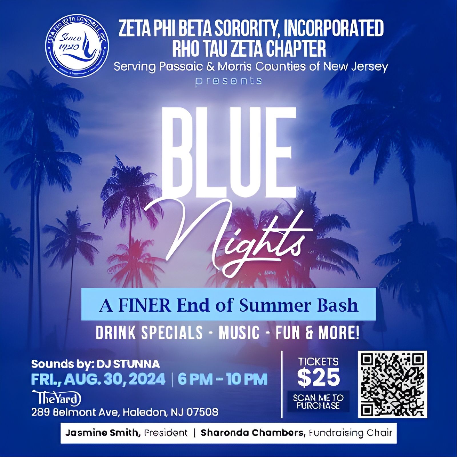 Zeta Phi Beta Sorority, Inc., Rho Tau Zeta Chapter "Blue Nights" A ...