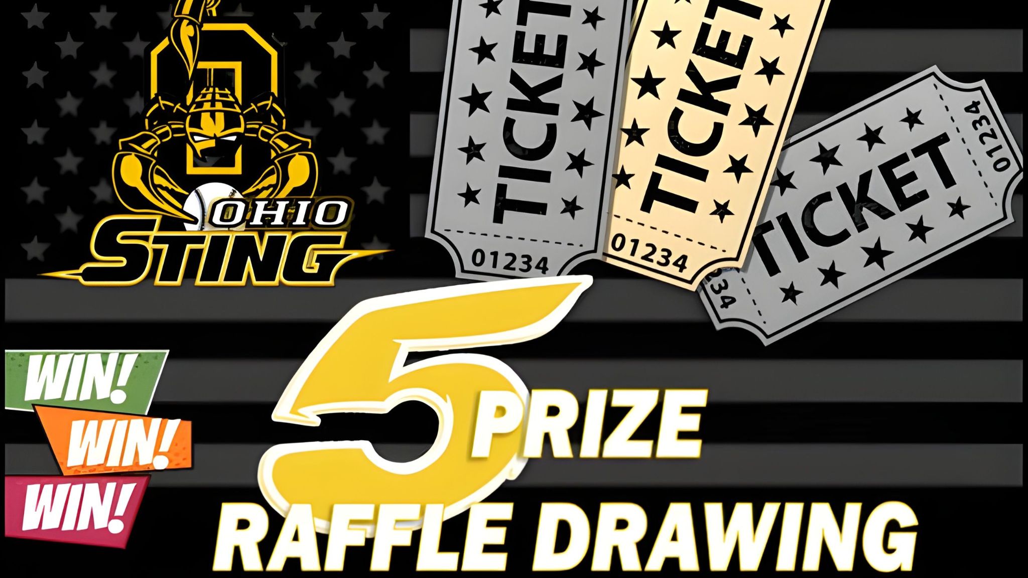 Ohio Sting Baseball's 5 Prize Raffle