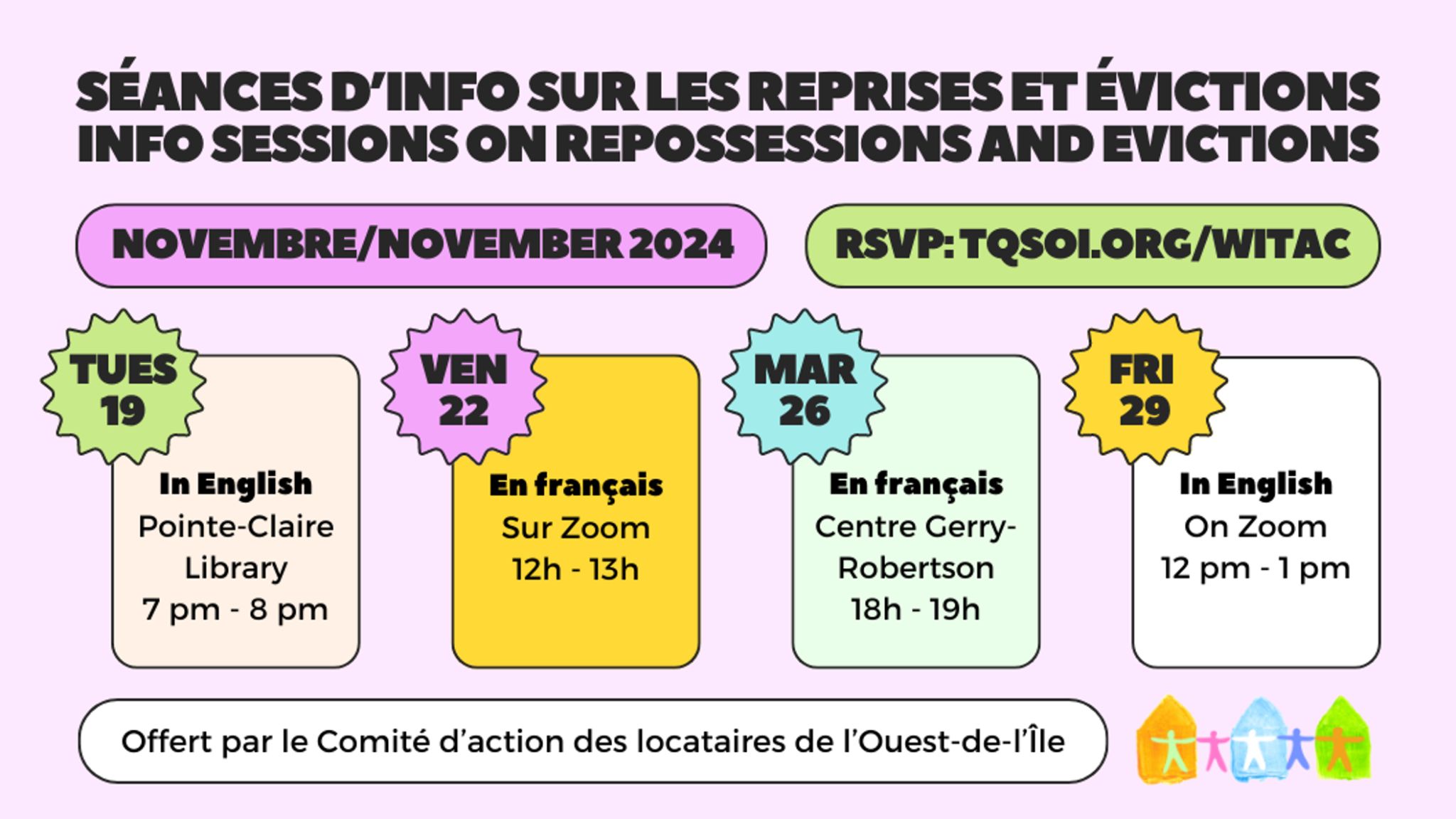 Séance d'information sur les reprises de logement et évictions ...