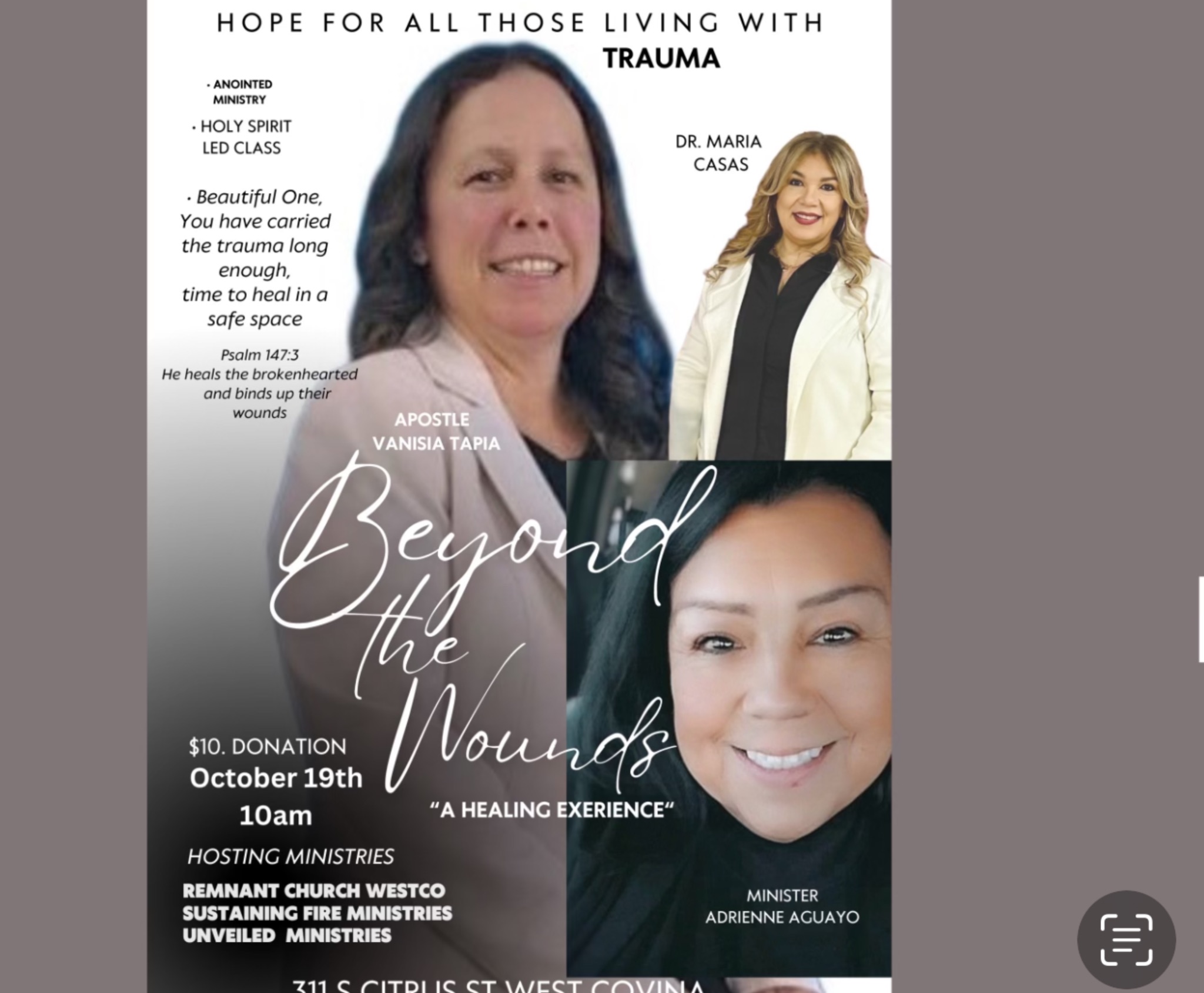 Beyond The Wounds “A Healing Experience”