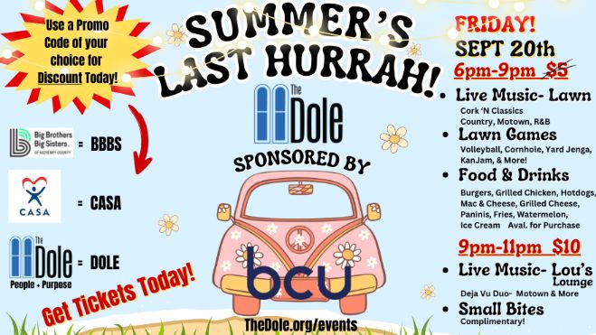 Summer's Last Hurrah! An Outdoor Summer Party feat. Cork 'n Classics ...