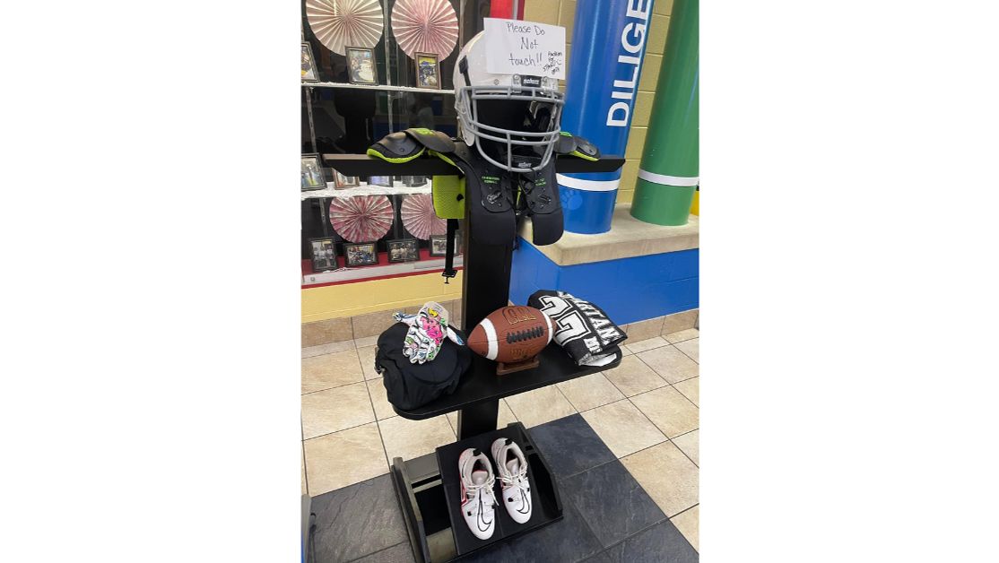 Washington DC Raffle - Football Gear Storage Rack