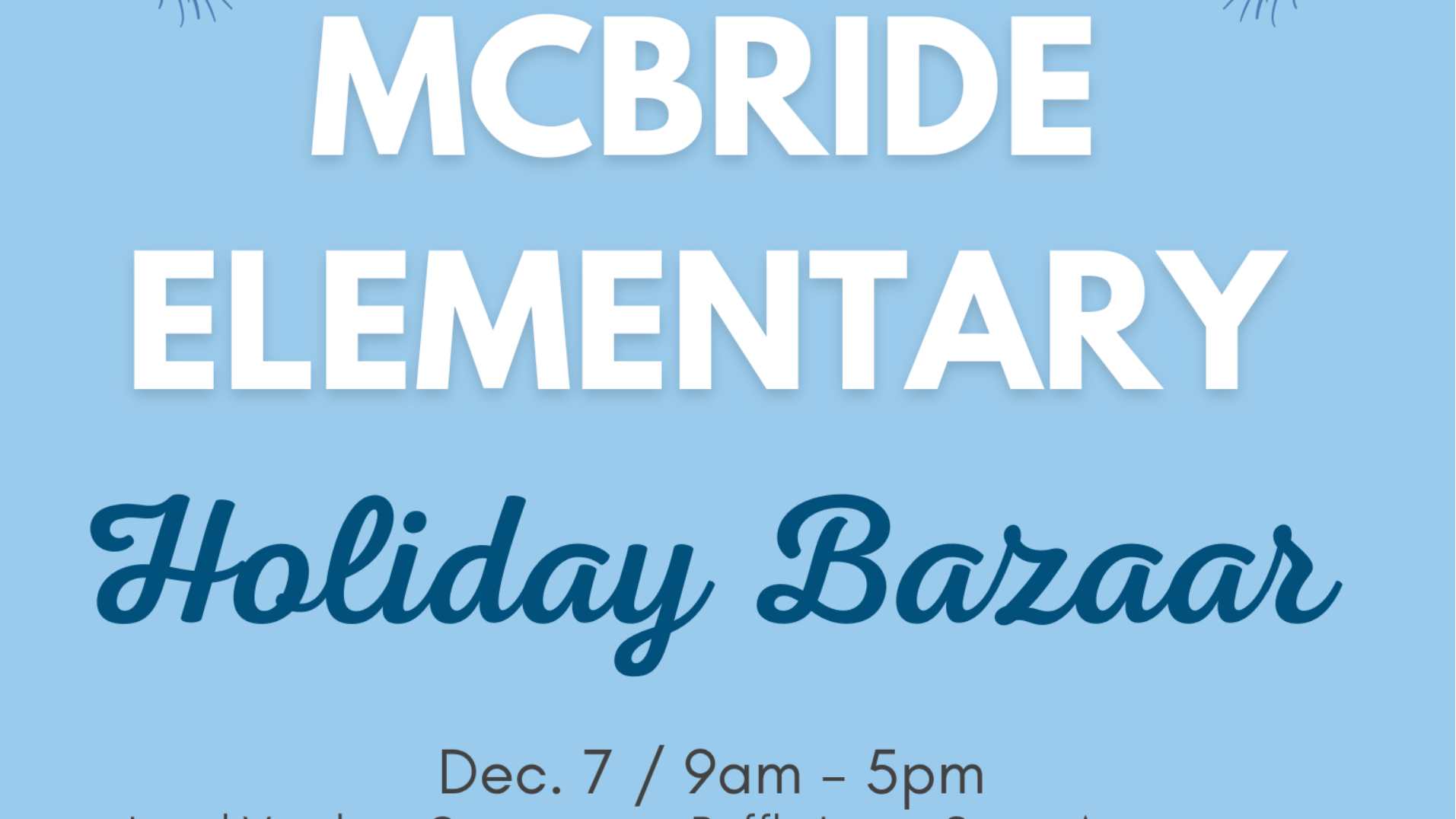 McBride PTO Holiday Bazaar 2024