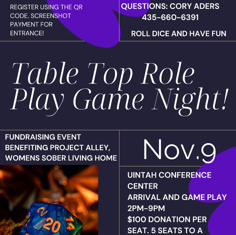 Project Alley's Table Top Role Play Game Night