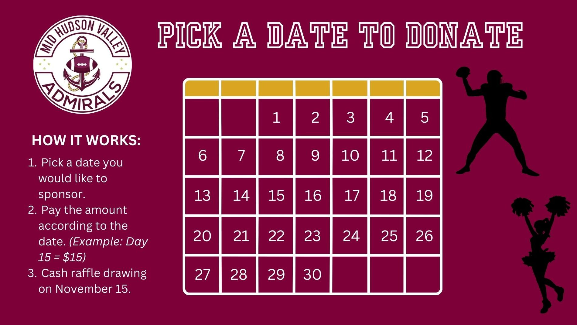 MVHA Cash Calendar - Neeko Z