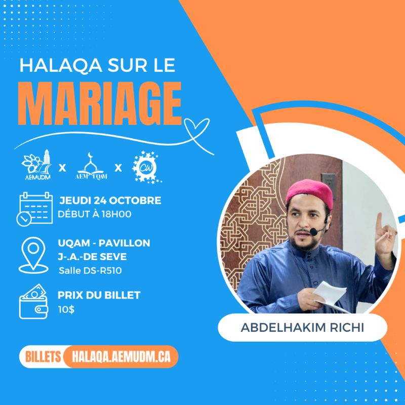 Halaqa spéciale : le mariage, avec sheikh Abdelhakim Richi