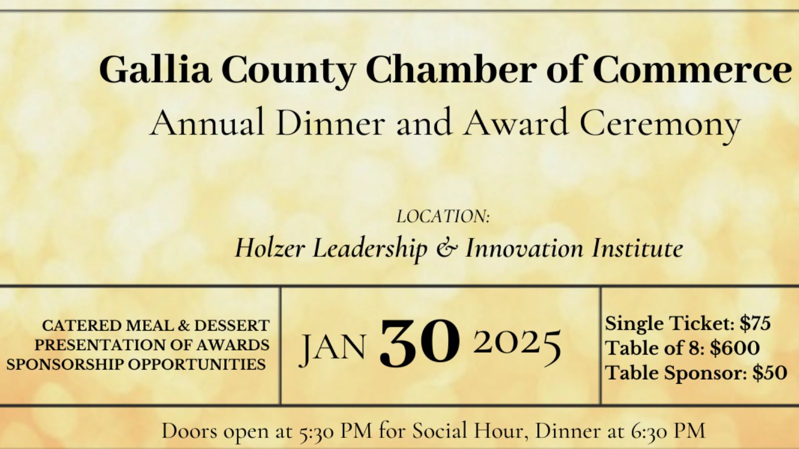 2025 Annual Dinner & Award Ceremony