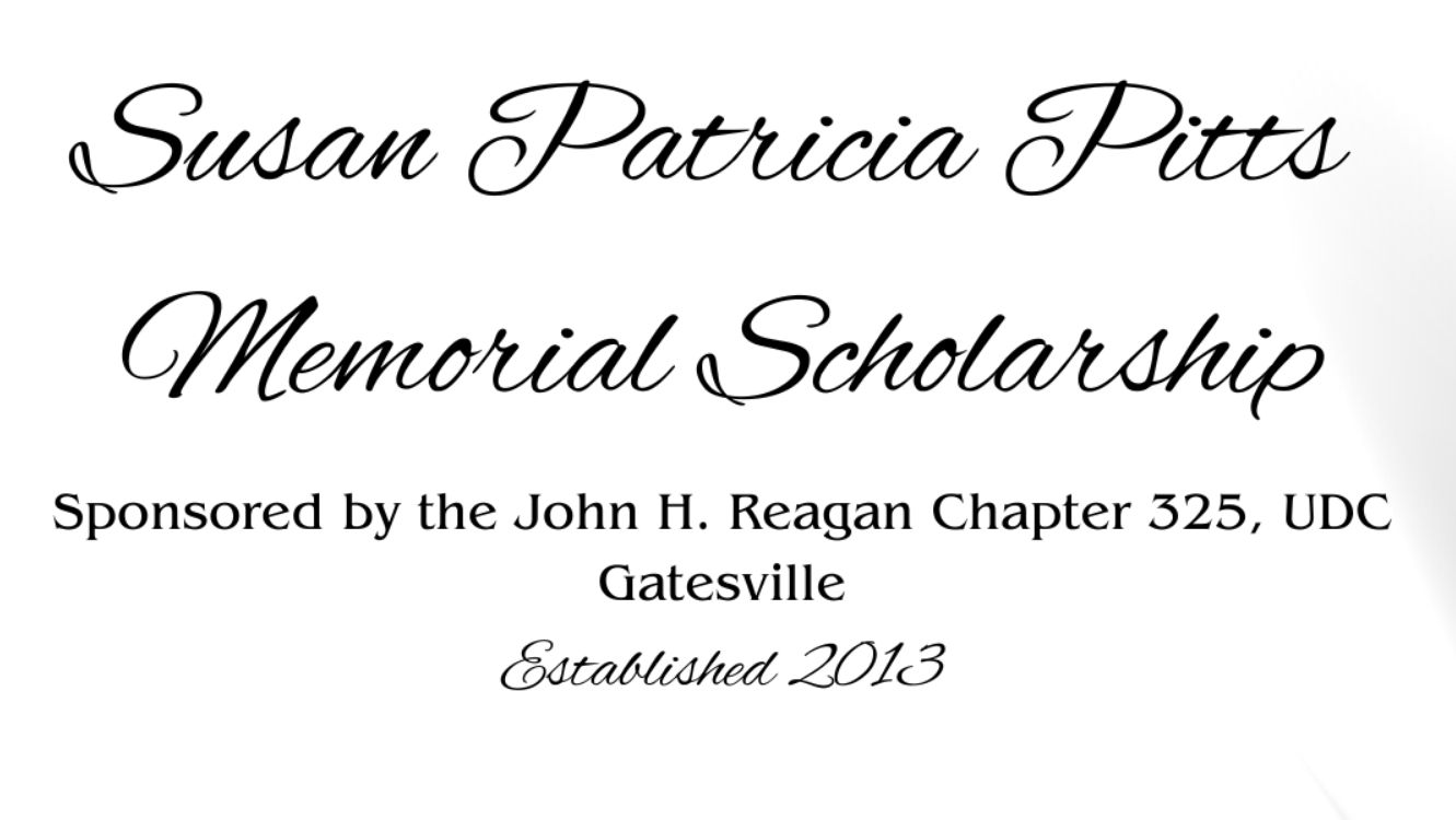 Susan Patricia Pitts Memorial Scholarship Fund