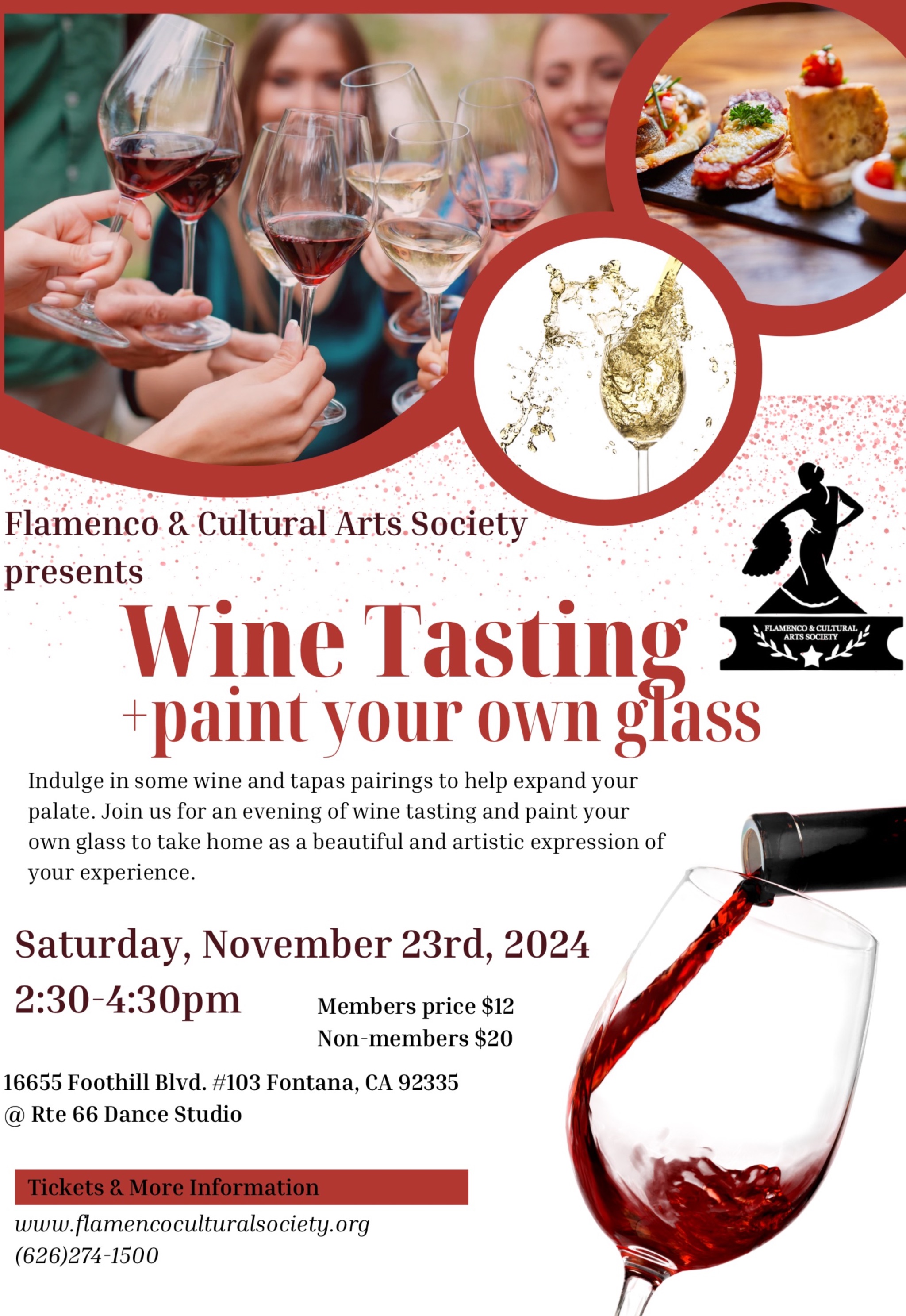 Wine Tasting & paint your own glass event