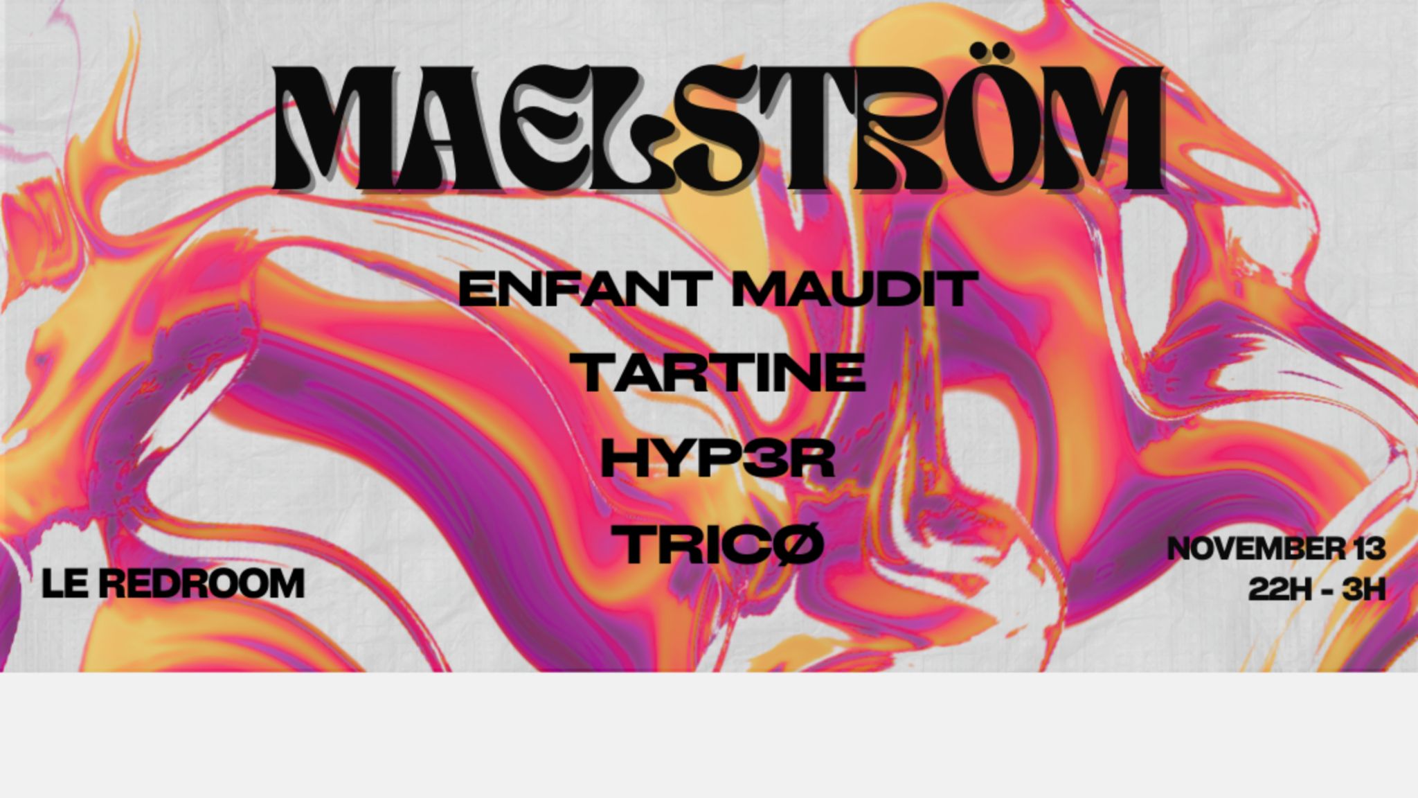 MaelströM Techno Party 13 Nov