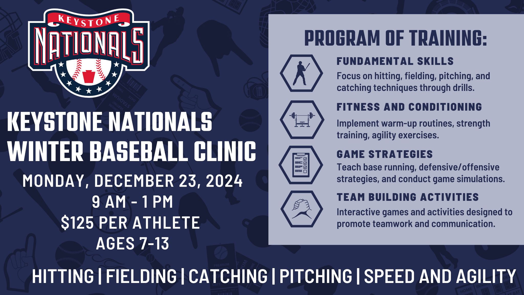 2024 Keystone Nationals Winter Baseball Clinic