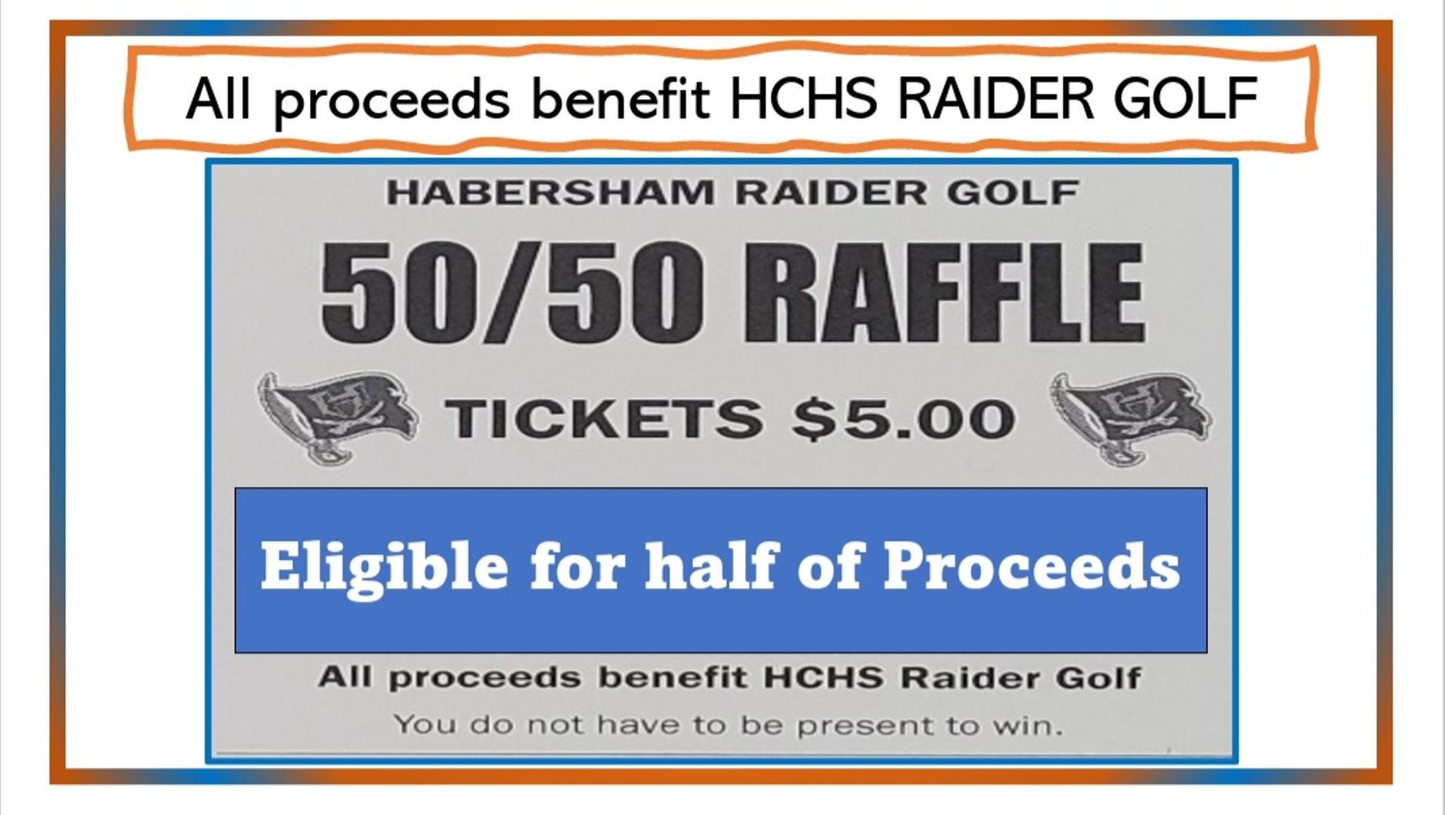 Habersham Mens Golf Booster Club 50/50 raffle