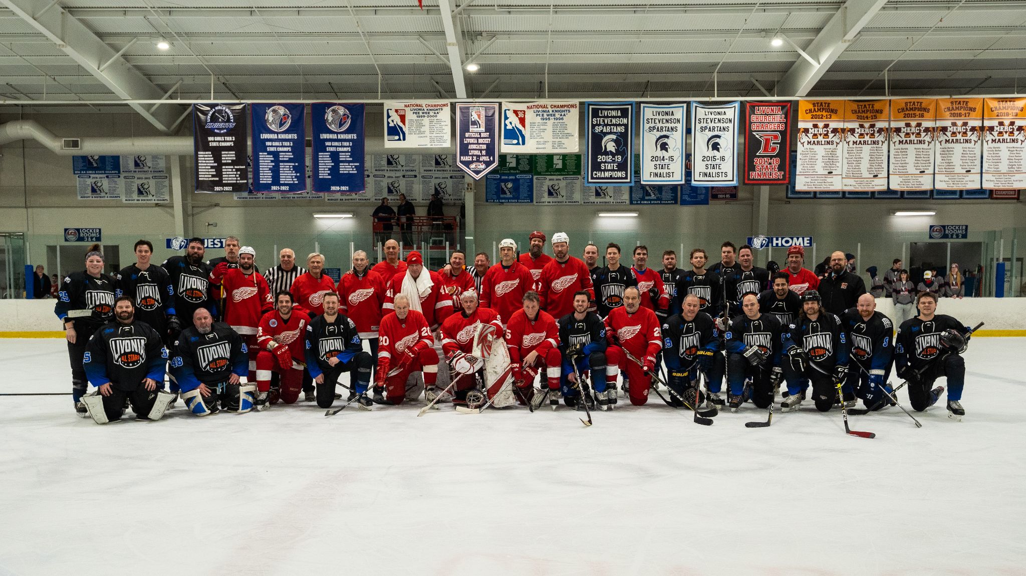 Livonia All Stars VS Detroit Red Wing Alumni Charity Hockey Game