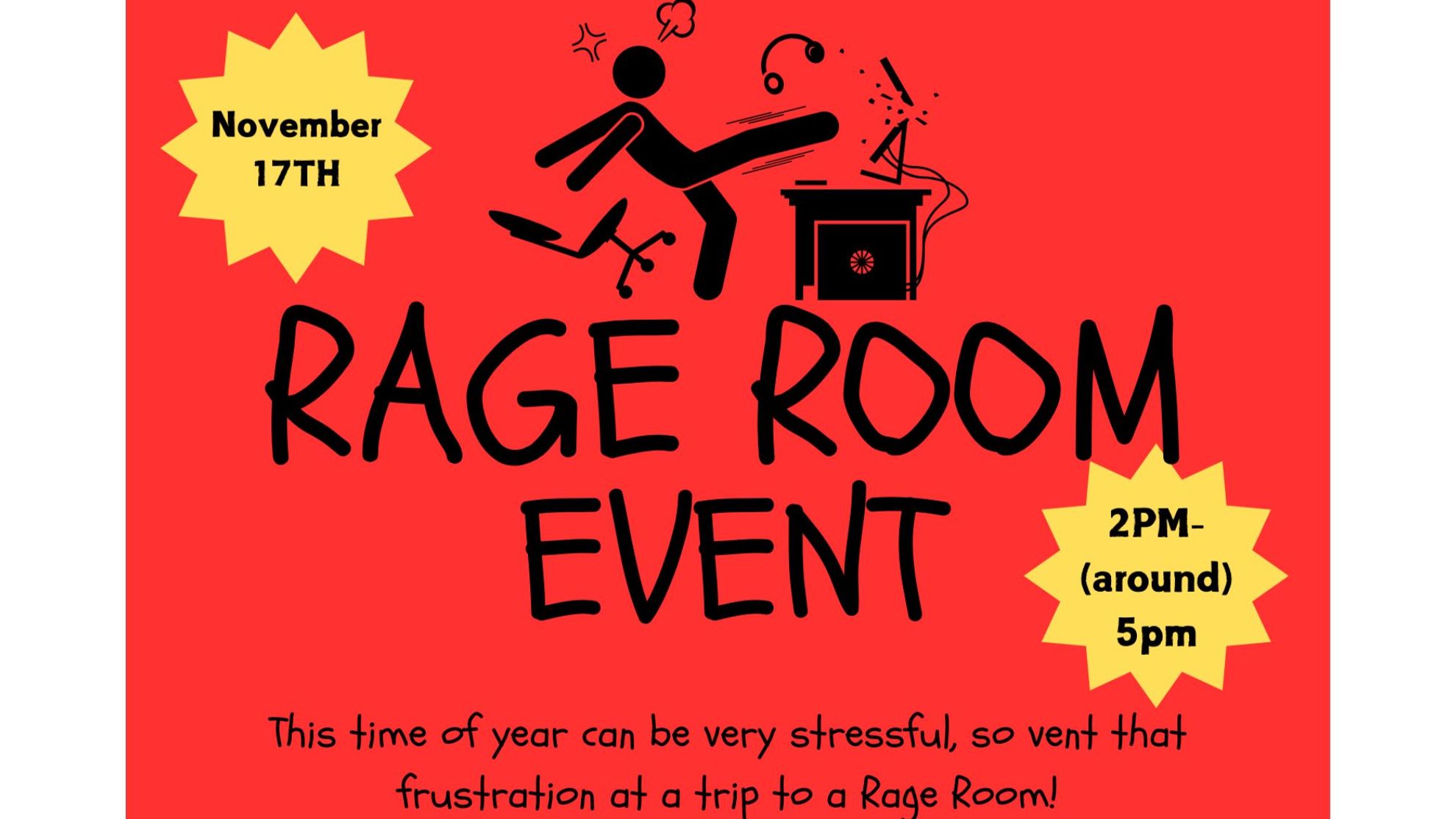 MCC (5440) Rage Event in the Just Smash and Mad Splatter Rage Room