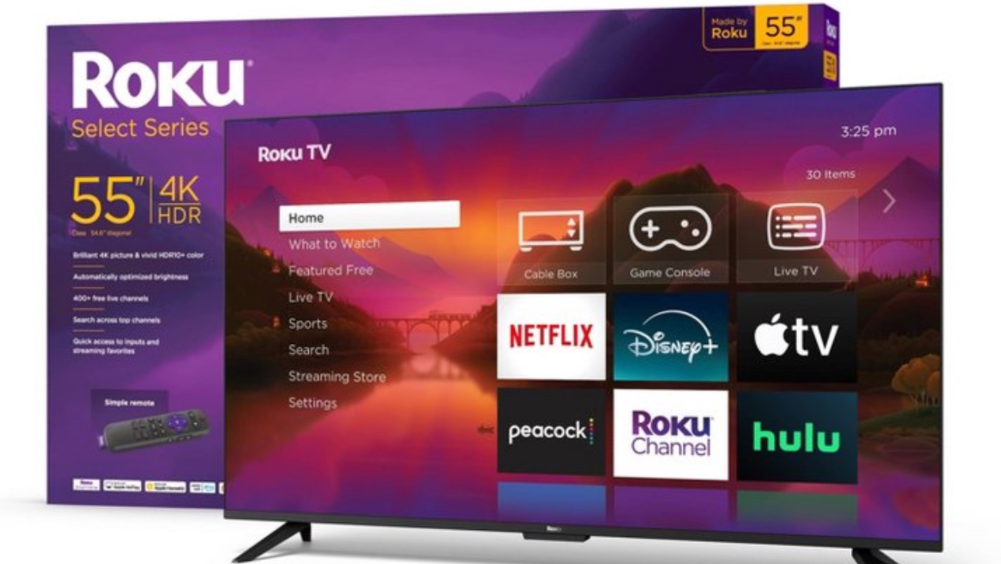 Item #11 - 55in 4k Roku Smart TV