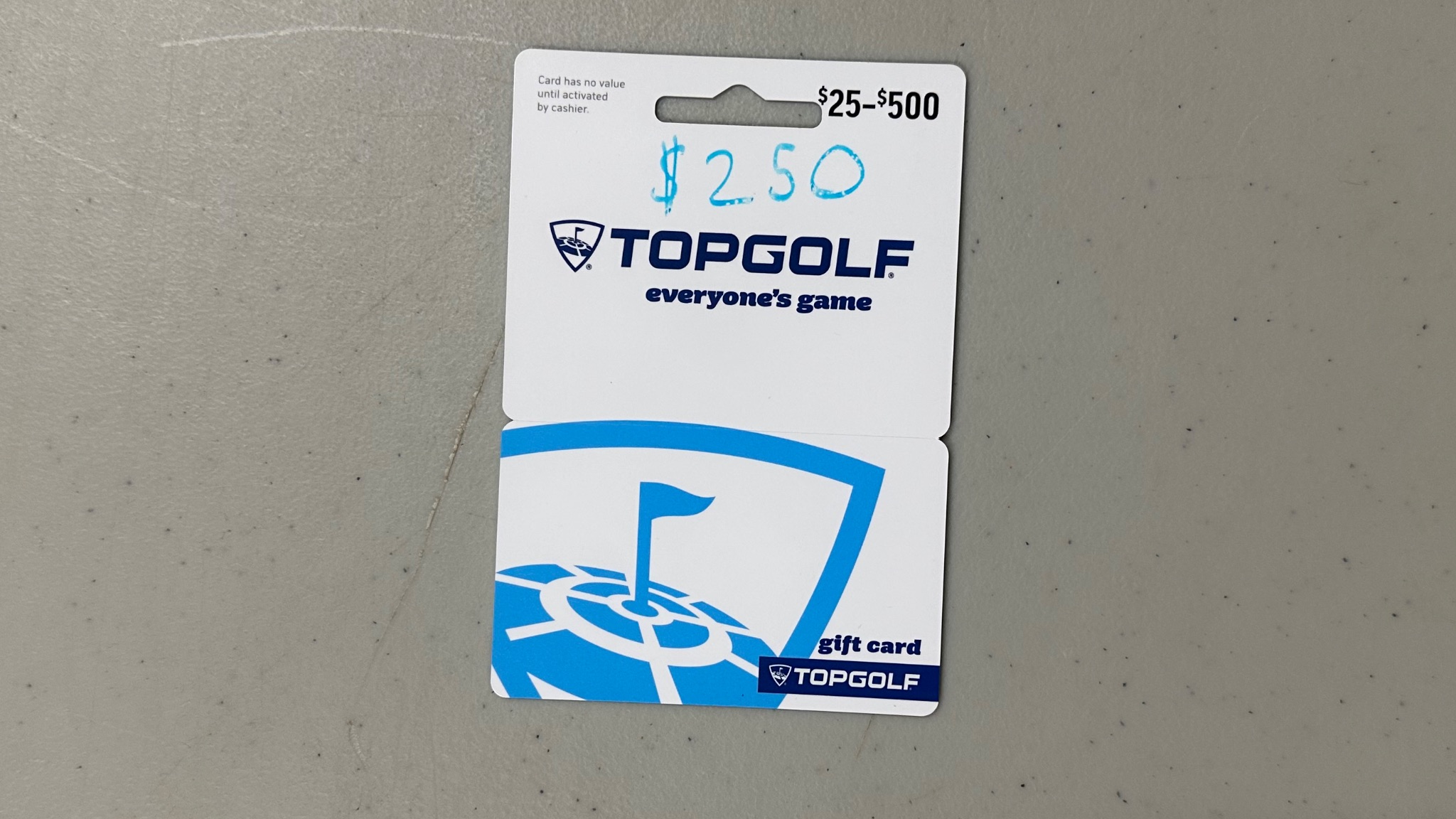 Item #12 - $250 Top Golf Gift Card