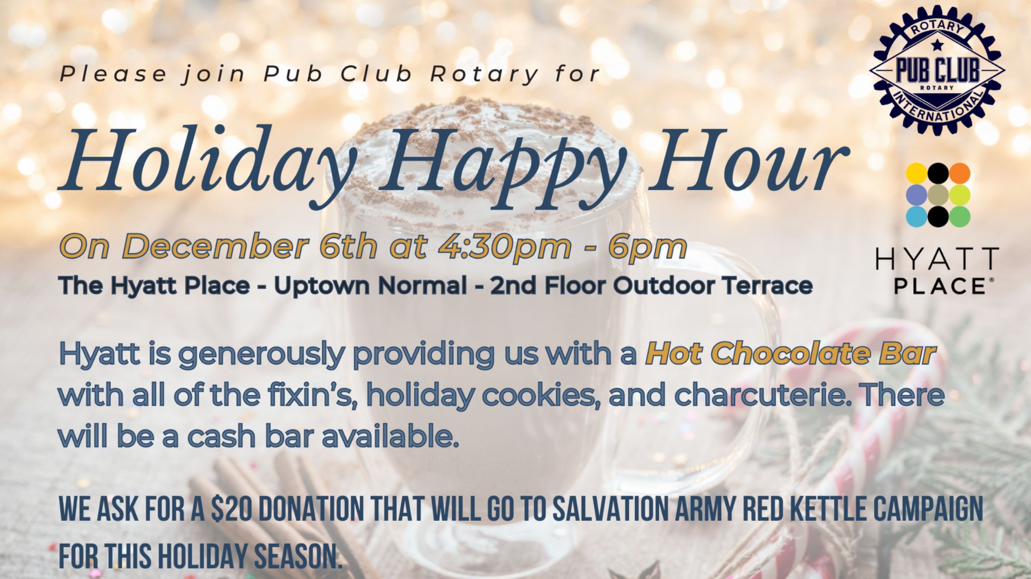 Holiday Hot Chocolate Happy Hour